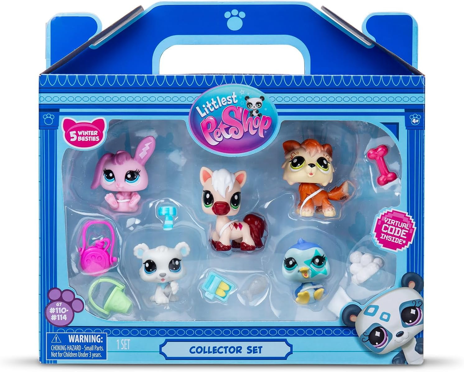 Littlest Pet Shop Bandai Series 2 Collectors 5 Pack WINTER BESTIES ...