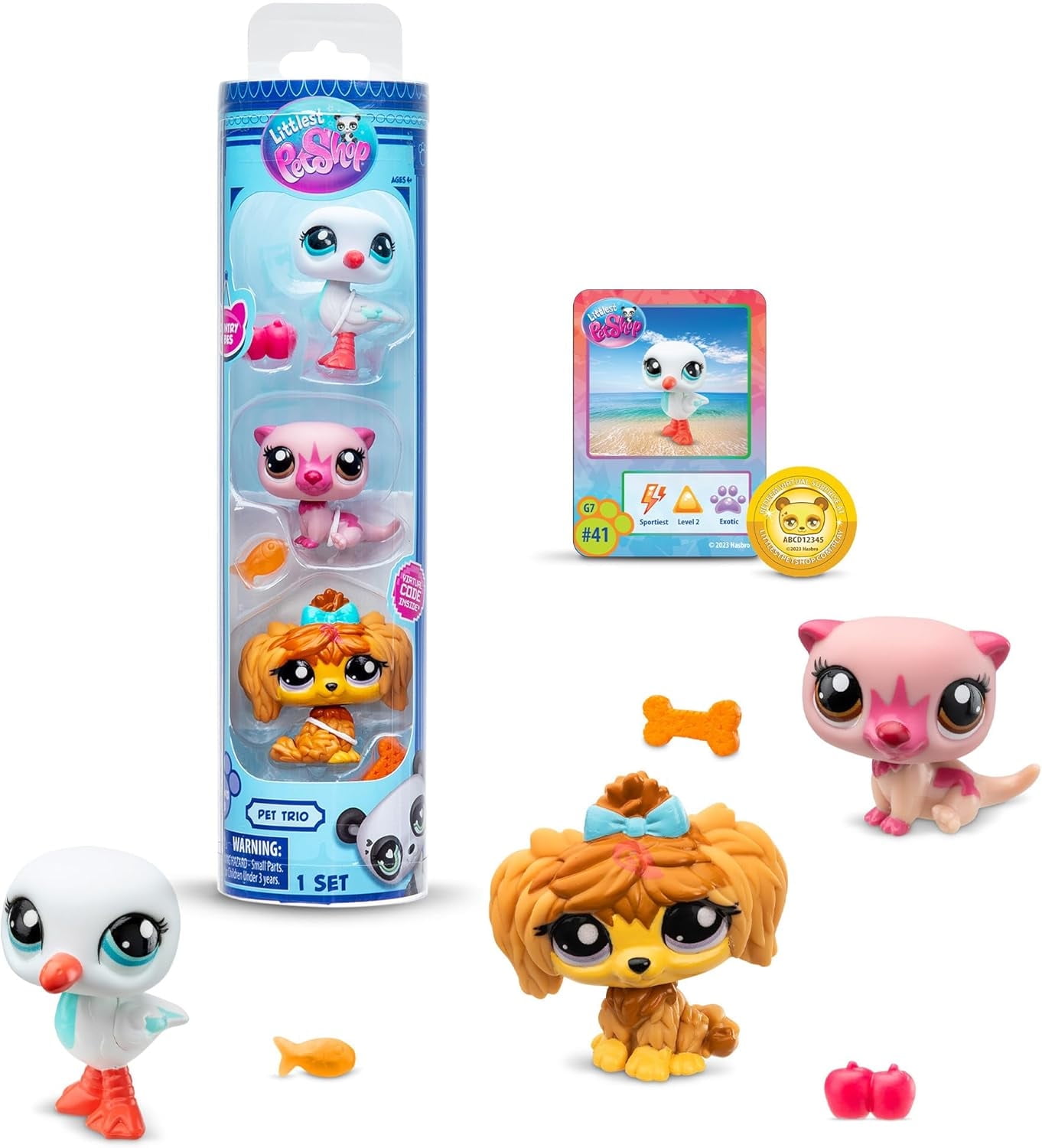 Littlest Pet Shop Bandai Series 2 Pet Trio Tube COUNTRY Pets - Walmart.com