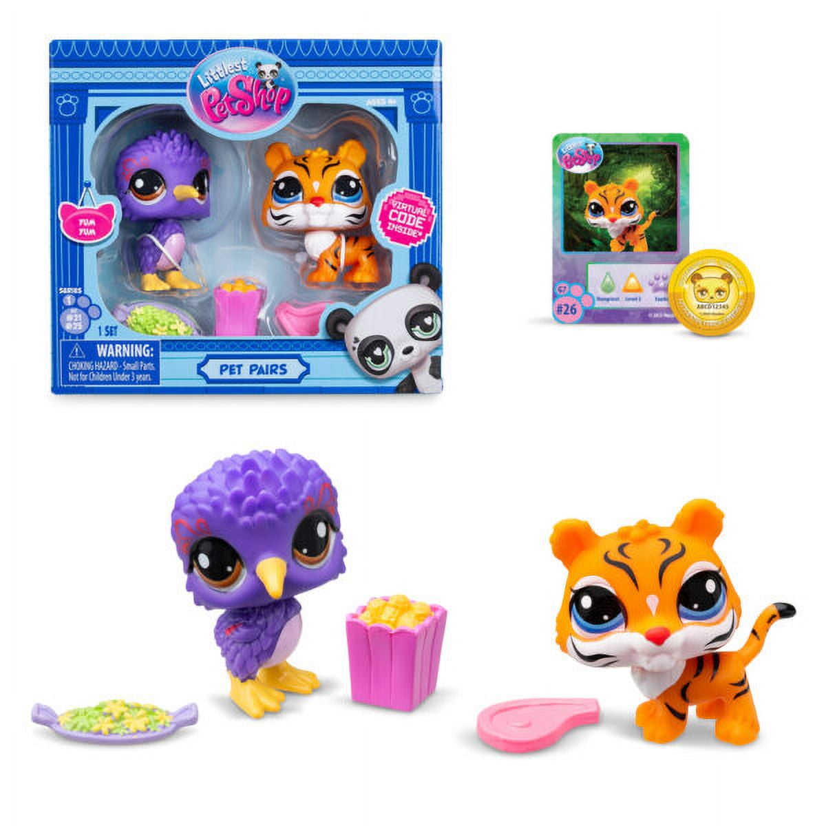 Littlest Pet Shop Collectible Kiwi Tiger Dolls, (2 Pack) - Walmart.com