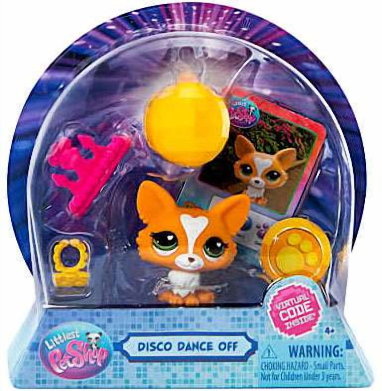 Littlest Pet Shop Disco Dance Off Corgi Mini Figure (with Virtual Code ...