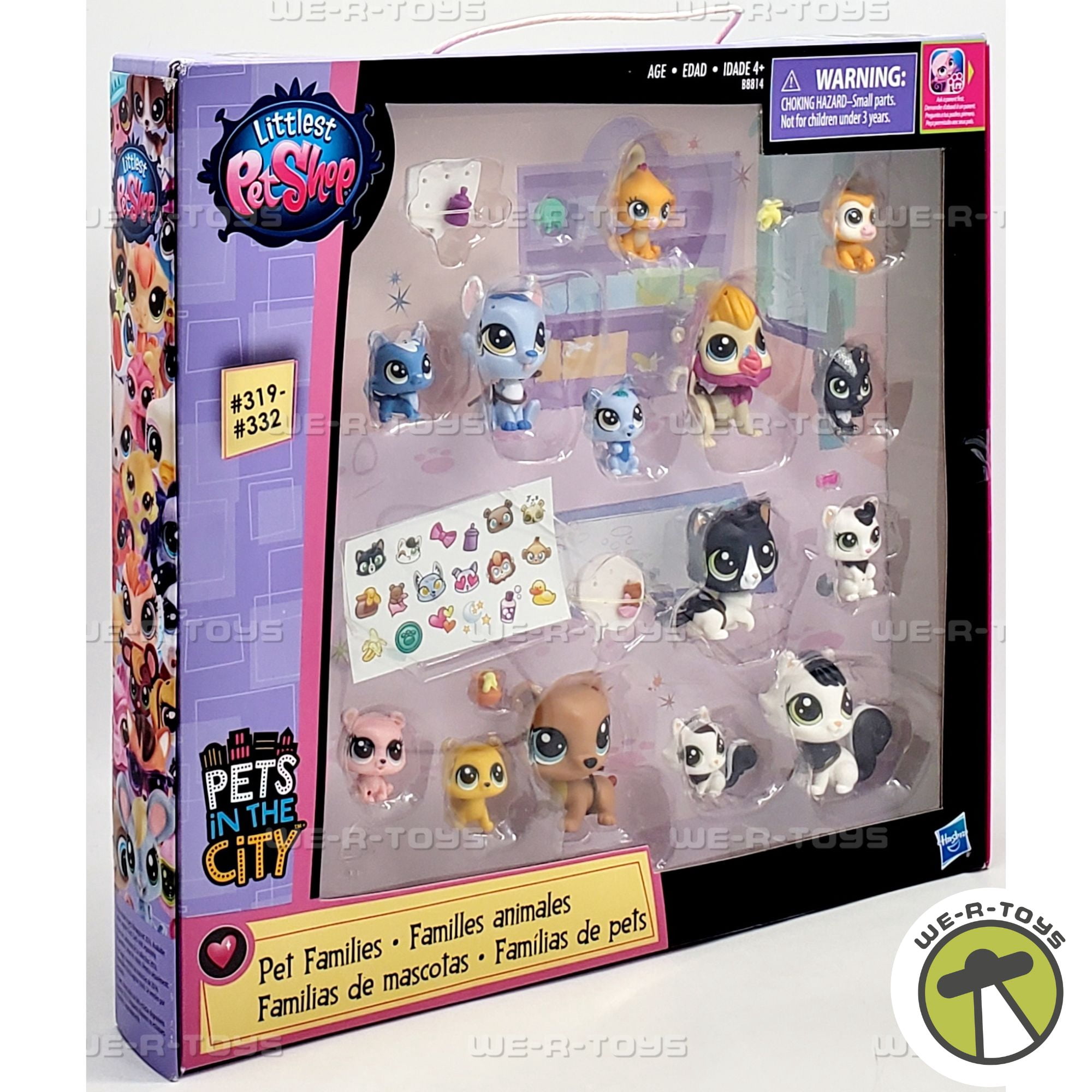 Littlest Pet Shop Pet Families #319-332 Figure Set 2015 Hasbro B8814 ...