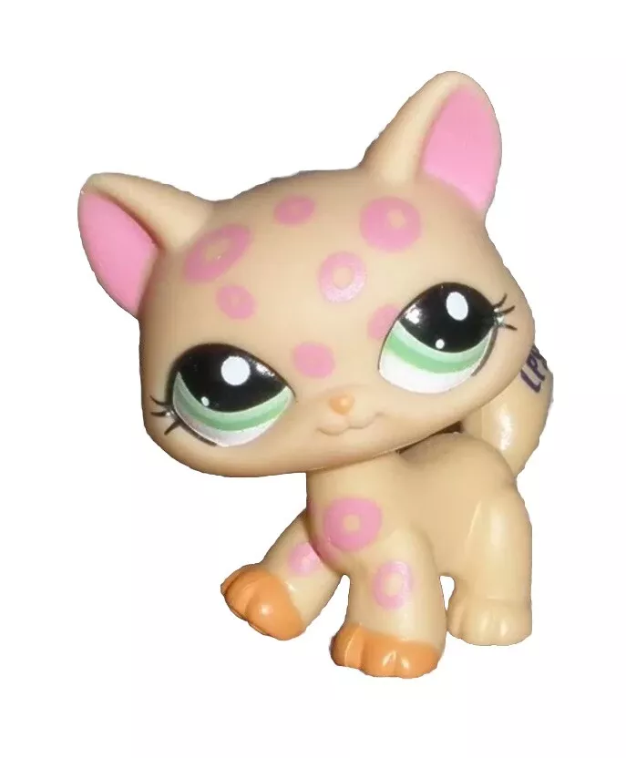 Littlest Pet Shop LPS 1869 ORANGE & PINK SPOTTED CHEETAH Rare New ...