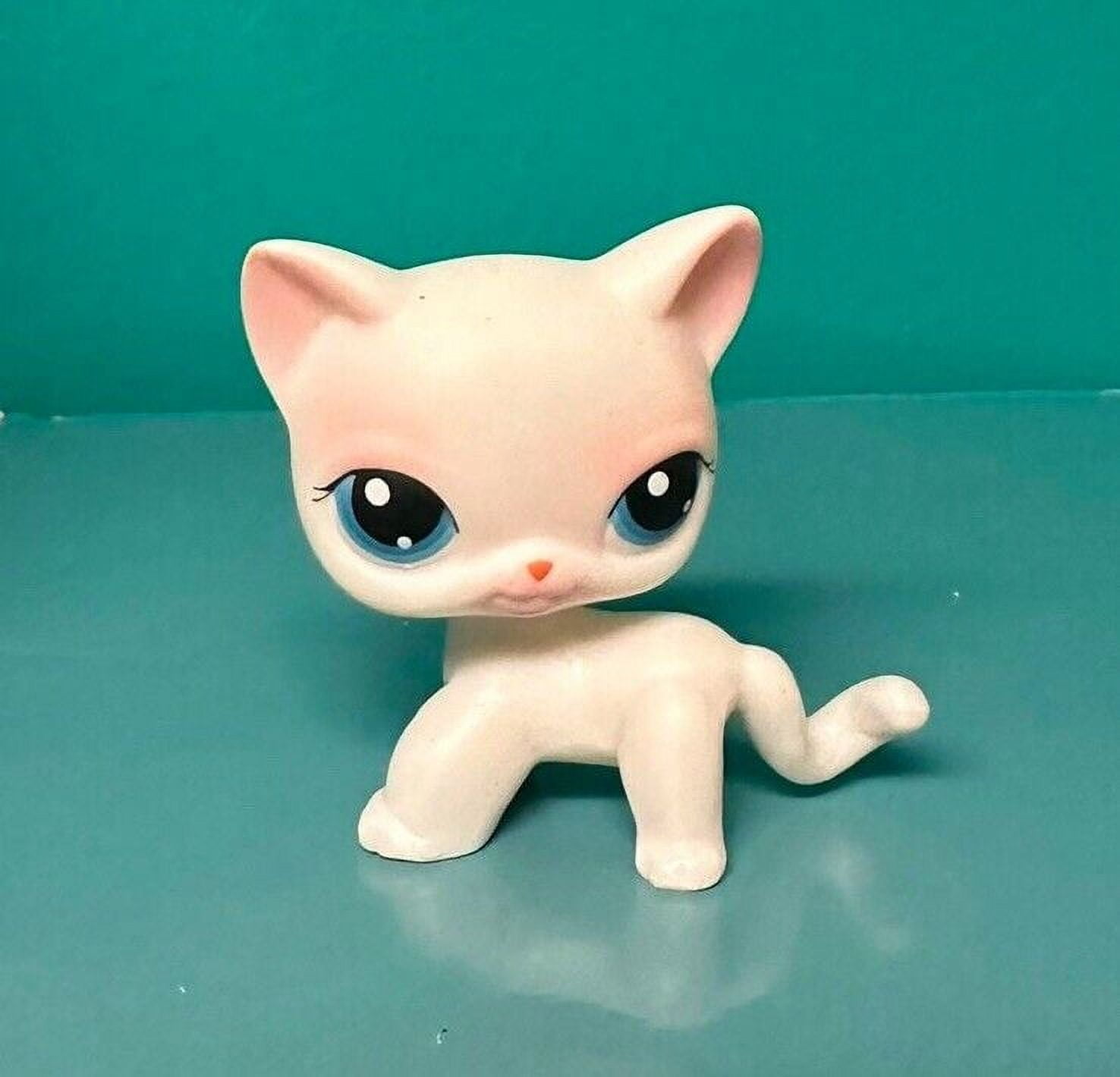 Littlest Pet Shop LPS Figure Toys #64 White Short Hair Kitty Cat New ...