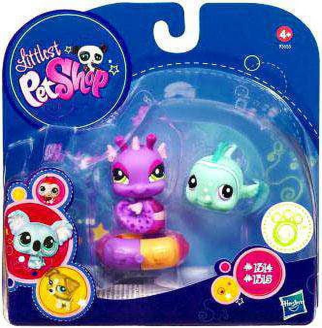 Littlest Pet Shop Lps Collectible Pet Seahorse+ and Fish - Walmart.com