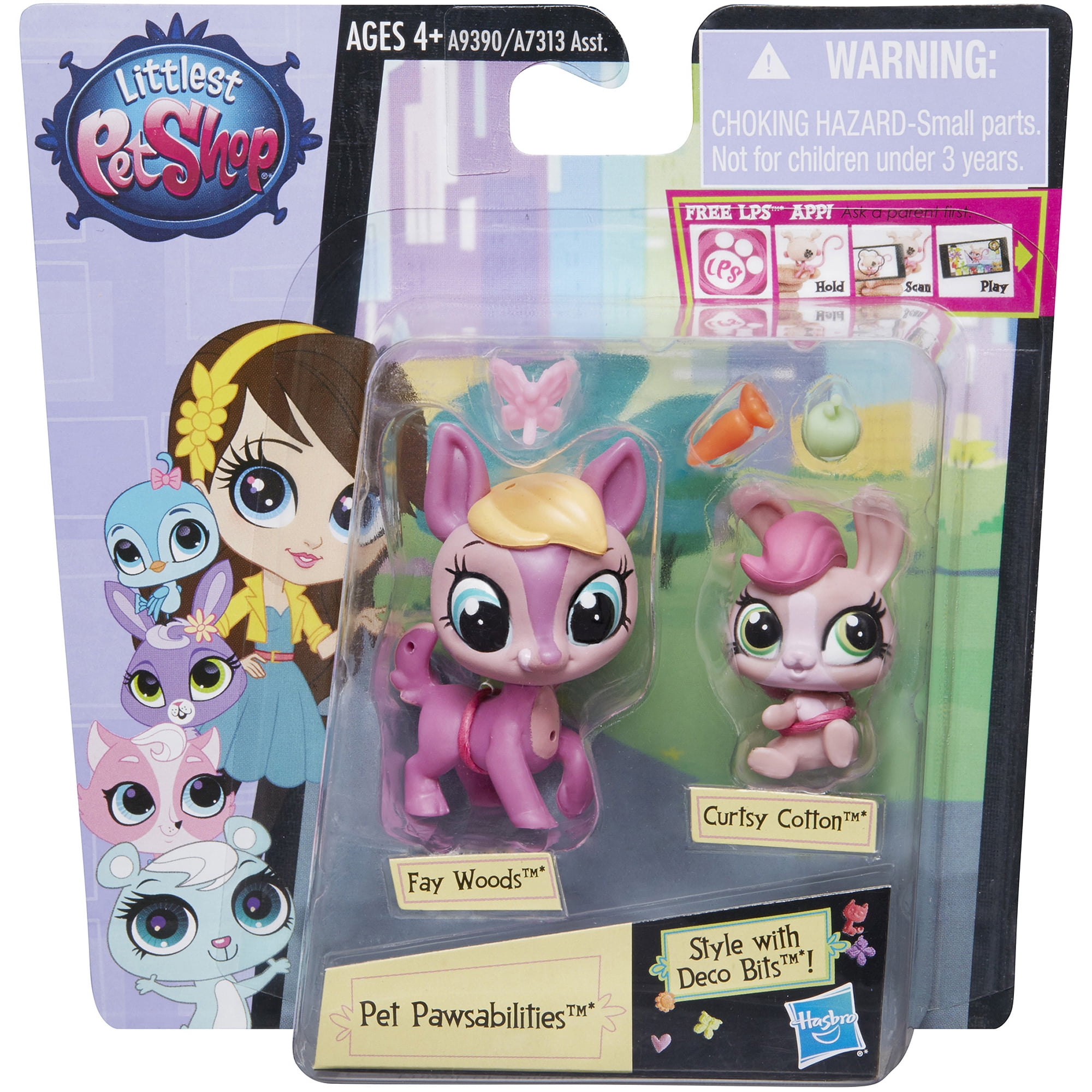 Littlest Pet Shop Lps Fawn And Bunny - Walmart.com