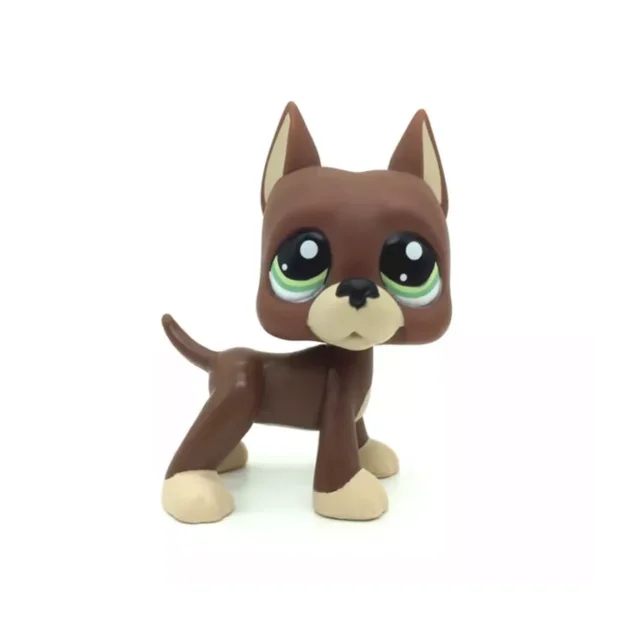 Littlest Pet Shop RARE Brown Chocolate Great Dane Dog Puppy Green Eyes LPS #1519 - Walmart.com