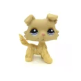 Littlest Pet Shop Rare Yellow Collie Dog Puppy Blue Eyes LPS Toy #1194 ...