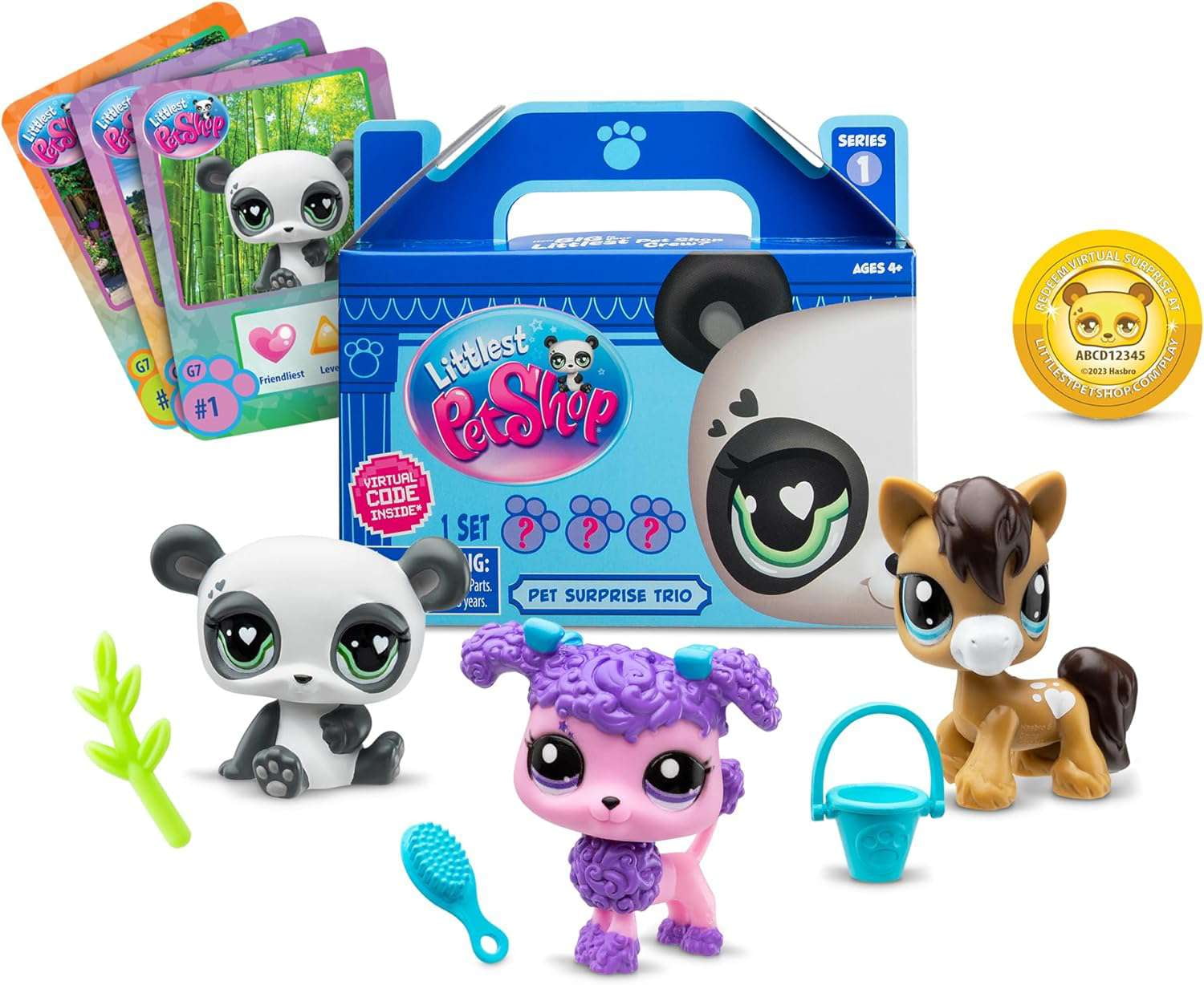 New Littlest Pet Shop LPS Series 1 Mystery Trio Pack with Virtual Codes ...