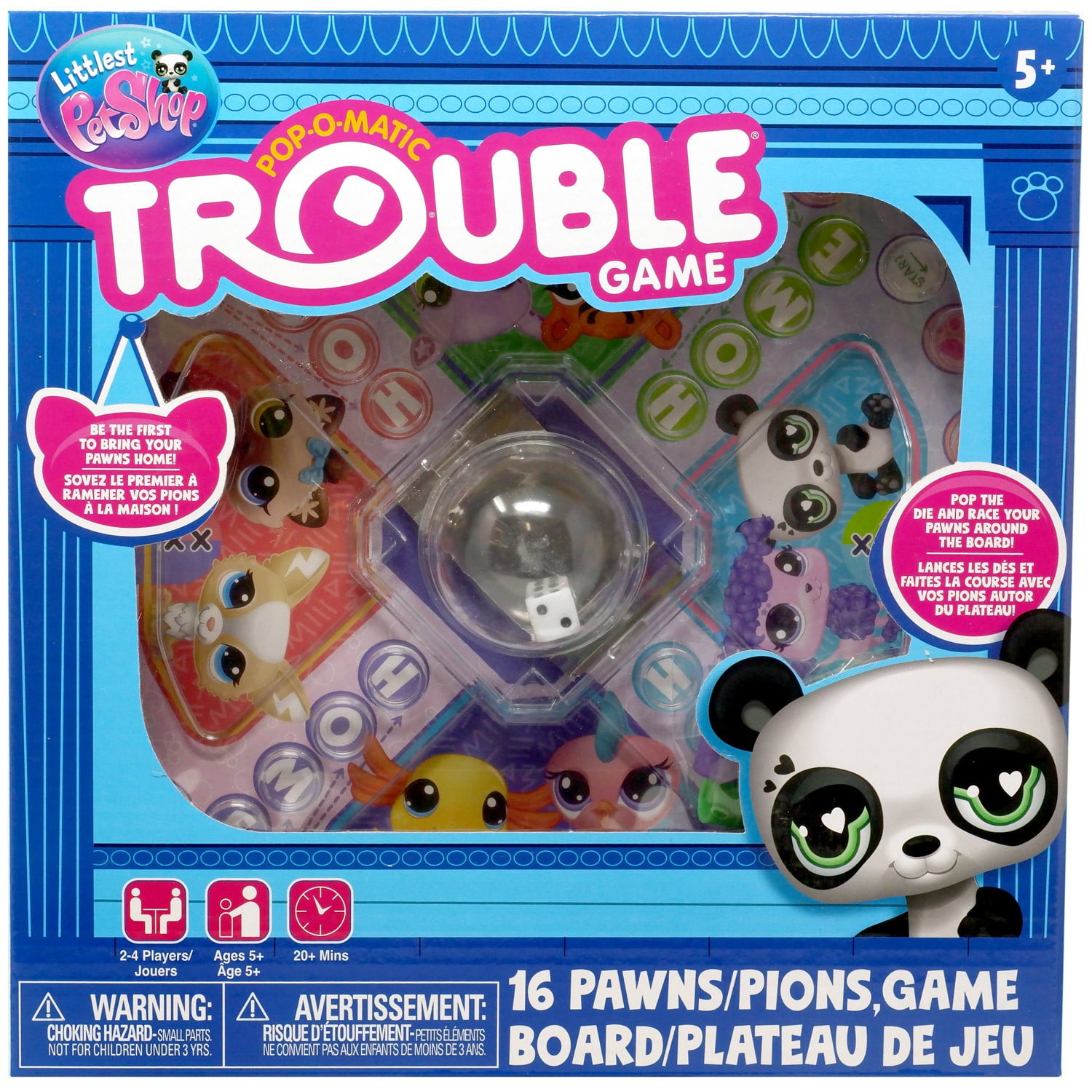 Littlest Pet Shop TROUBLE Board Game Pop-O-Matic - Walmart.com