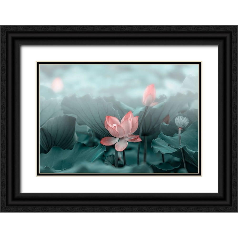 Liu, Betty 18x14 Black Ornate Wood Framed with Double Matting Museum ...