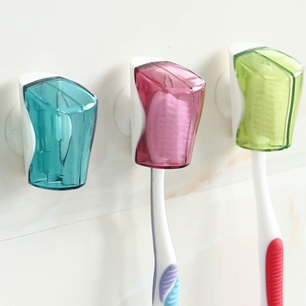 Liuanngg Command Bathroom Products 6PC Toothbrush Holder Wall Mounted ...