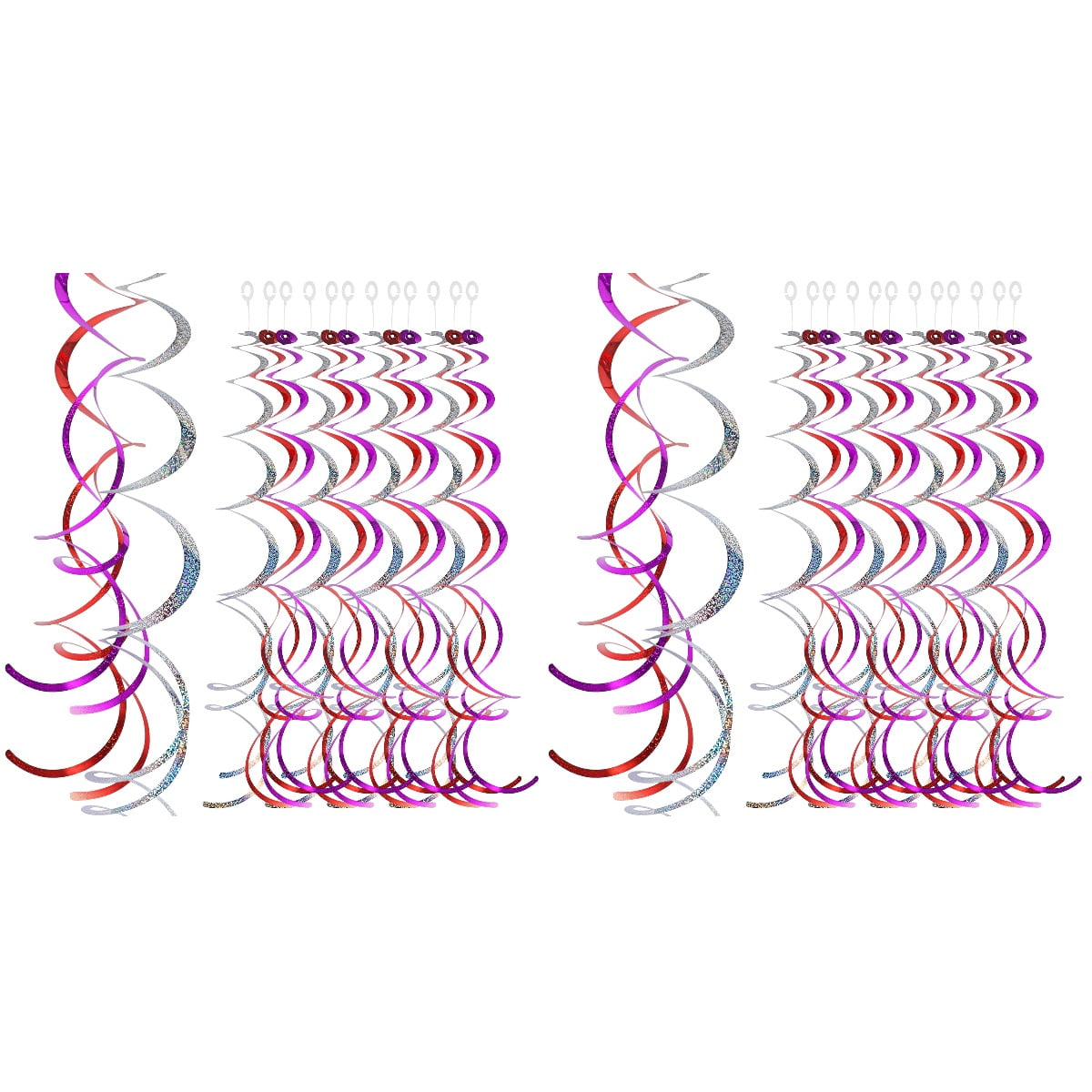 Liukekj 10 Sets Hanging Swirl Decorations Ceiling Hanging Party Swirl ...