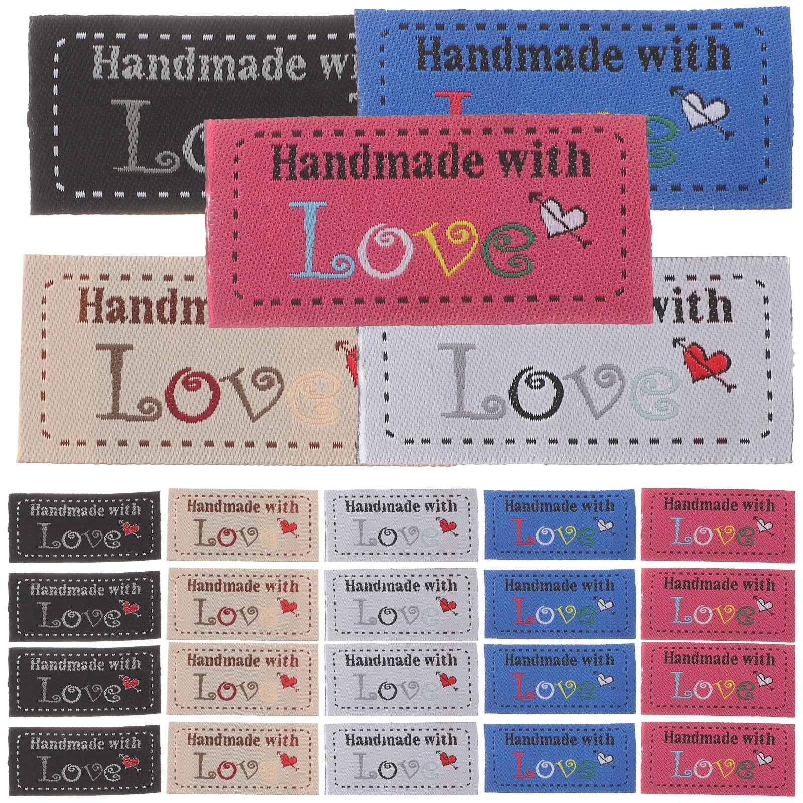Liukekj 100pcs Handmade Sewing Tags Labels for Crochet Items, Tags for ...