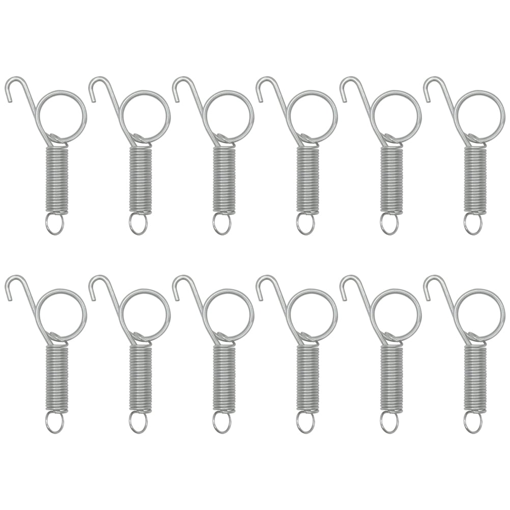Liukekj 12Pcs Spring-Latch Hooks Rabbit Cage Hooks Stainless Steel Pet ...