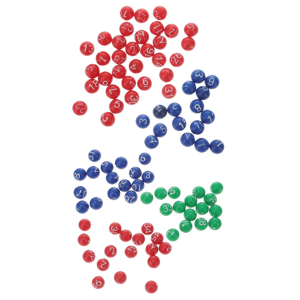 Liukekj 2 Packs Small Lottery Balls Raffle Plastic Balls Raffle Number ...