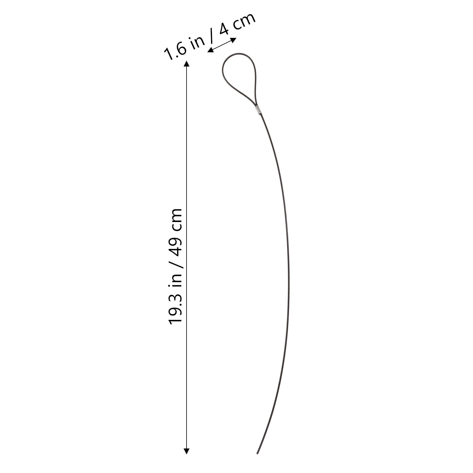 OFFIGAM 2 Sets PVC Gate Latch Cable Spring Padlockable Weatherproof for ...