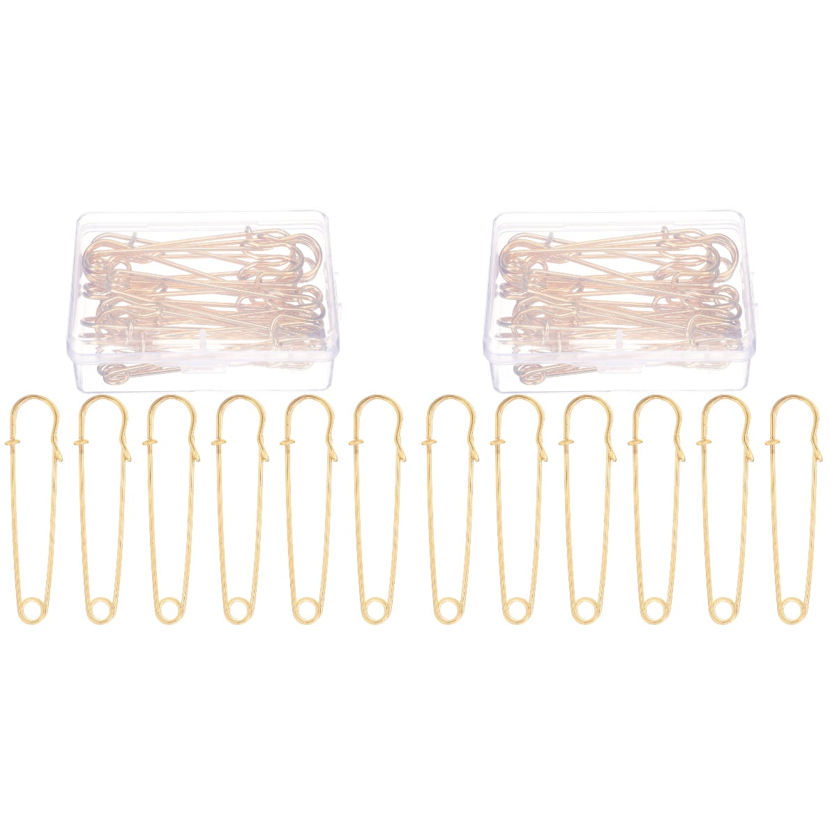 Liukekj 20 pcs Simple Retro Safety Pin Clips DIY Crafting Pin Stainless ...