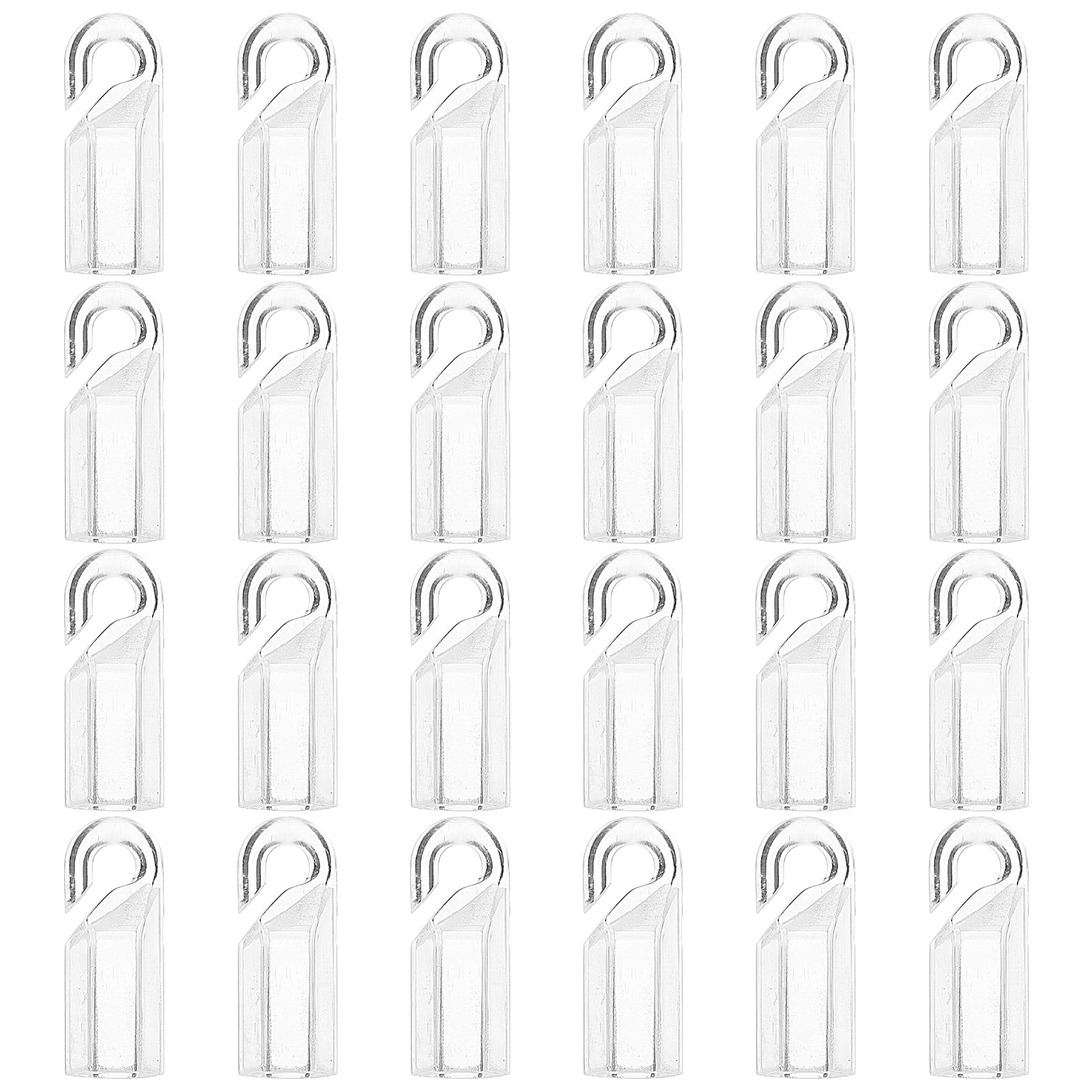 Liukekj 24 Pcs Wand Tip Hook Sleeve Clear Wand Tip Connector Hook Wand ...