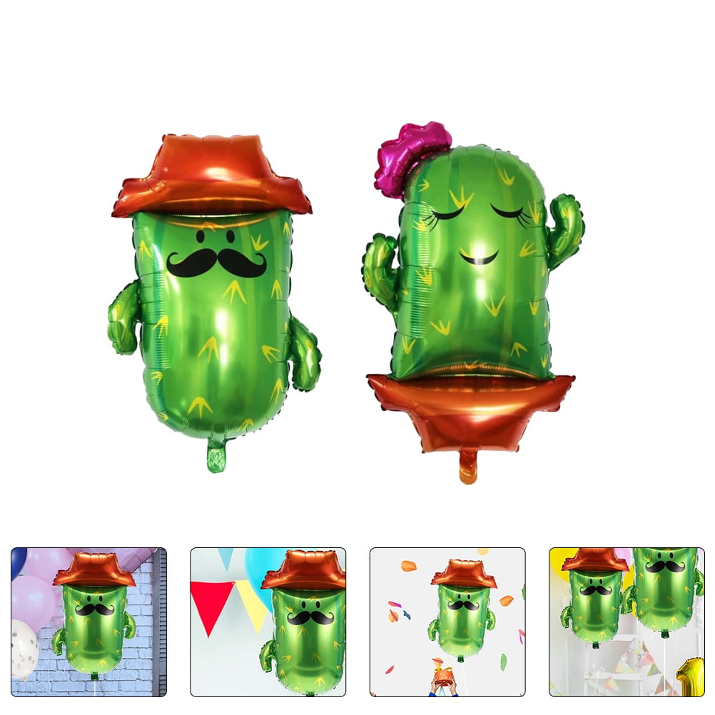 Liukekj 2pcs Foil Balloons Large Foil Mylar Balloons Mexican Fiesta ...