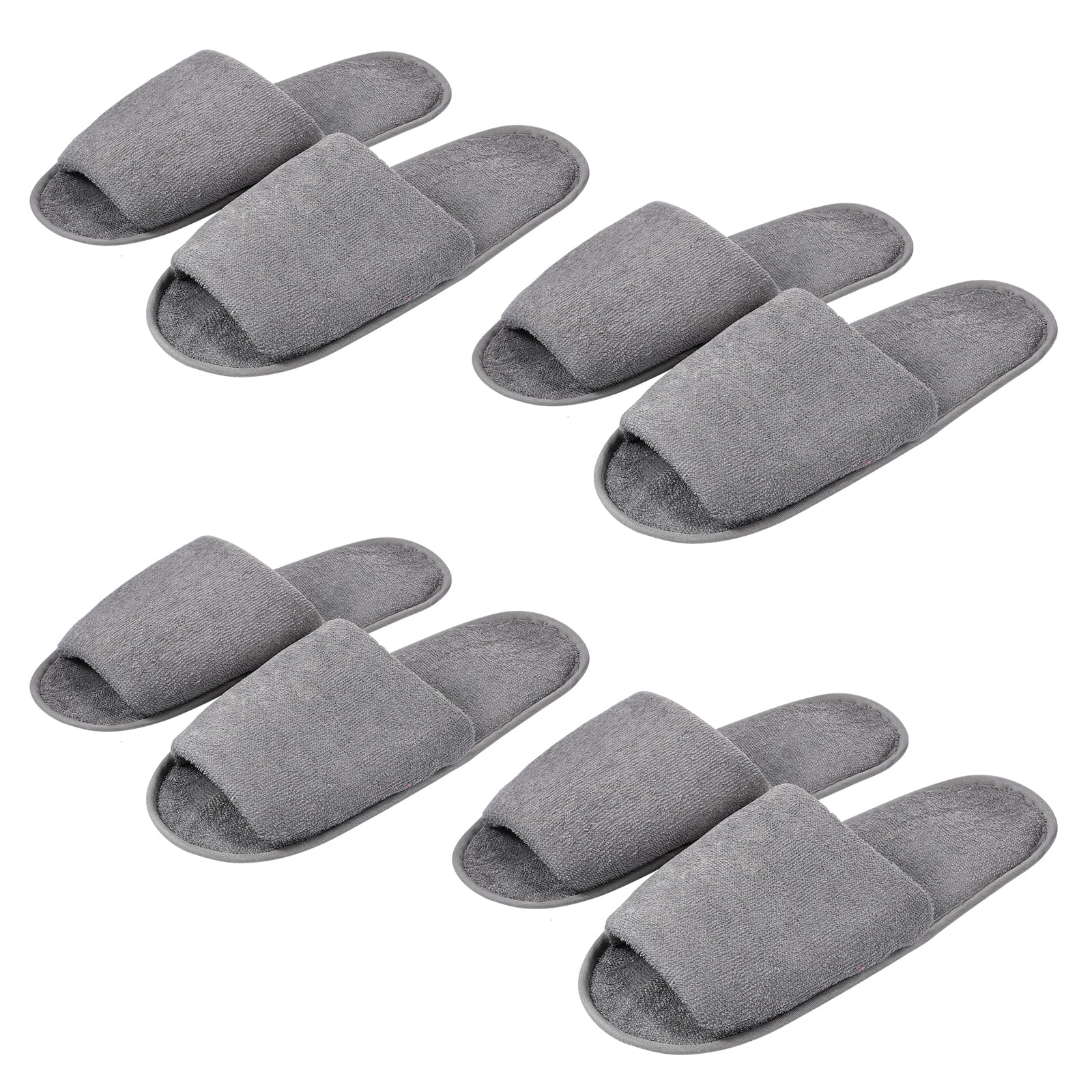 Liukekj 4 Pairs Portable Travel Folding Slipper Unisex Guest Slipper ...