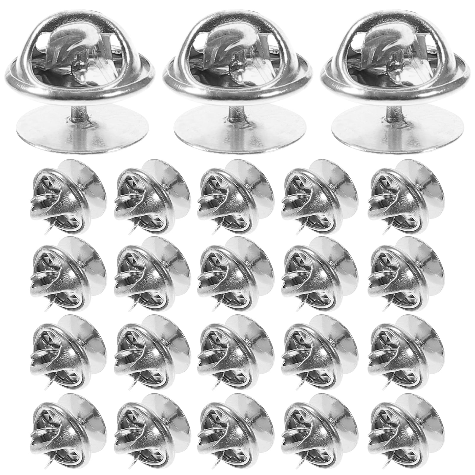 Liukekj 50 Sets Pin Back Lapel Pin Back Stainless Steel Tie Tack Pin ...