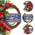 Liulin 250th Anniversary America Independence Day Wreath 2026 Patriotic ...