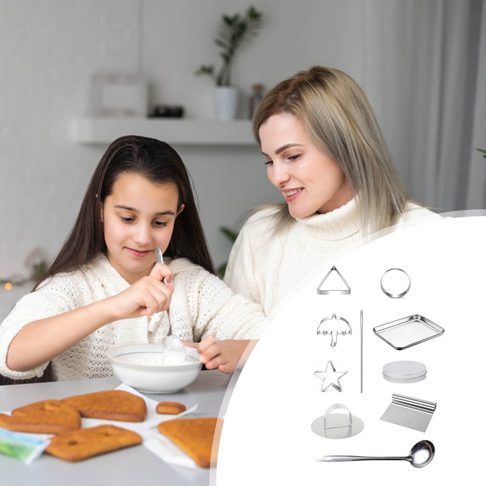 Liulin Squid Game Cookies, Stainless Steel Cookie Cutters Cookie Making ...