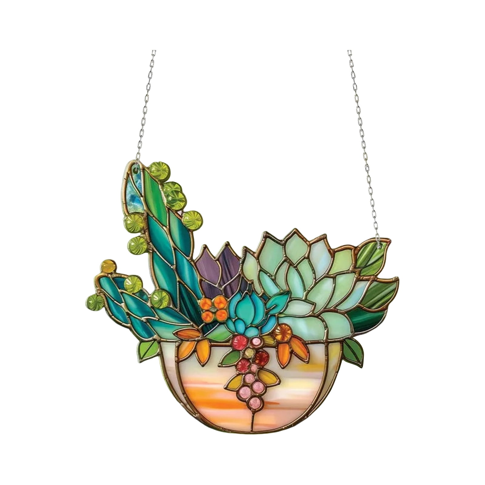 Liushuuuu Acrylic Chandelier Succulent Acrylic Window Hanging Acrylic ...