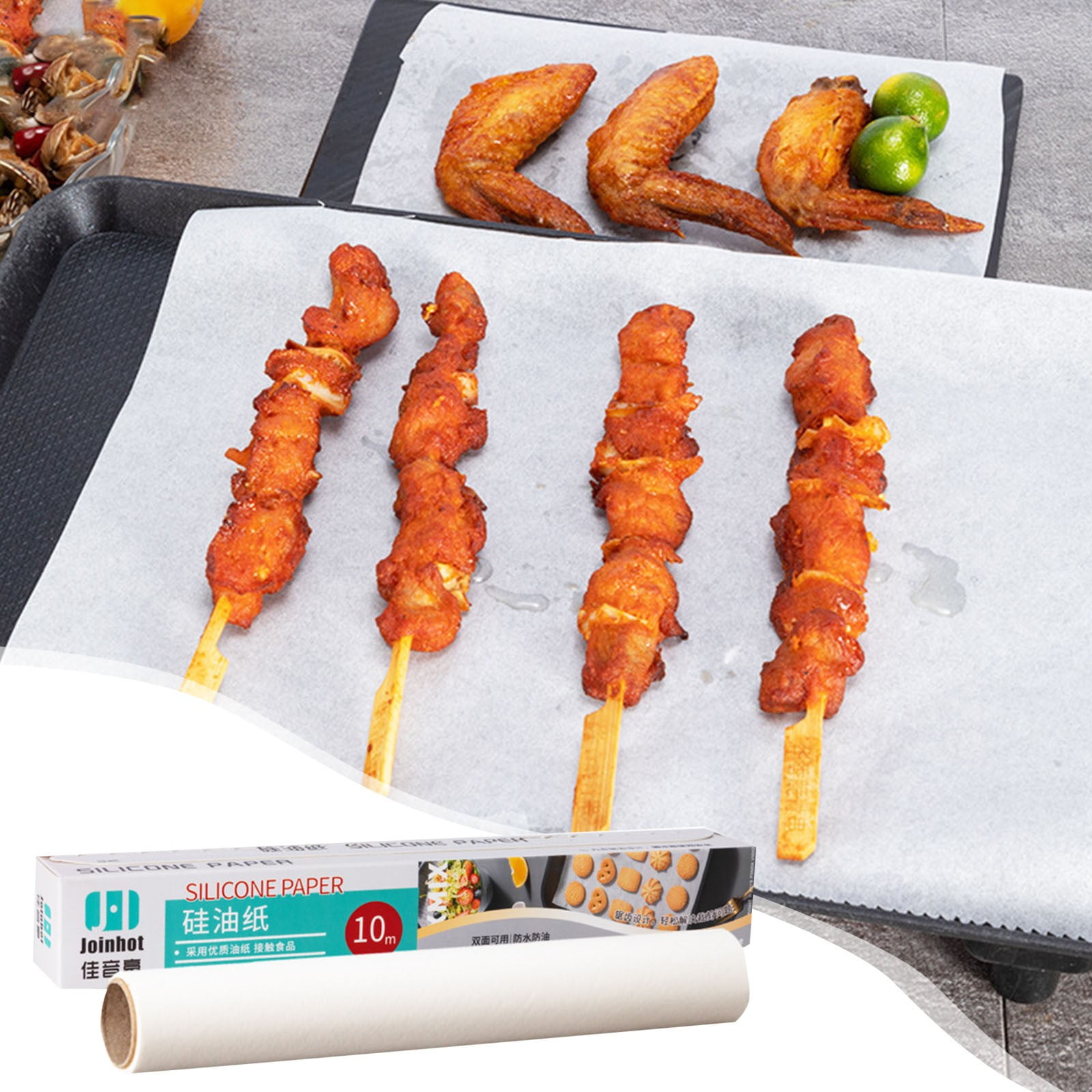 Liushuuuu Food Grade Silicone Oil Paper High Temperature Cake Baking ...