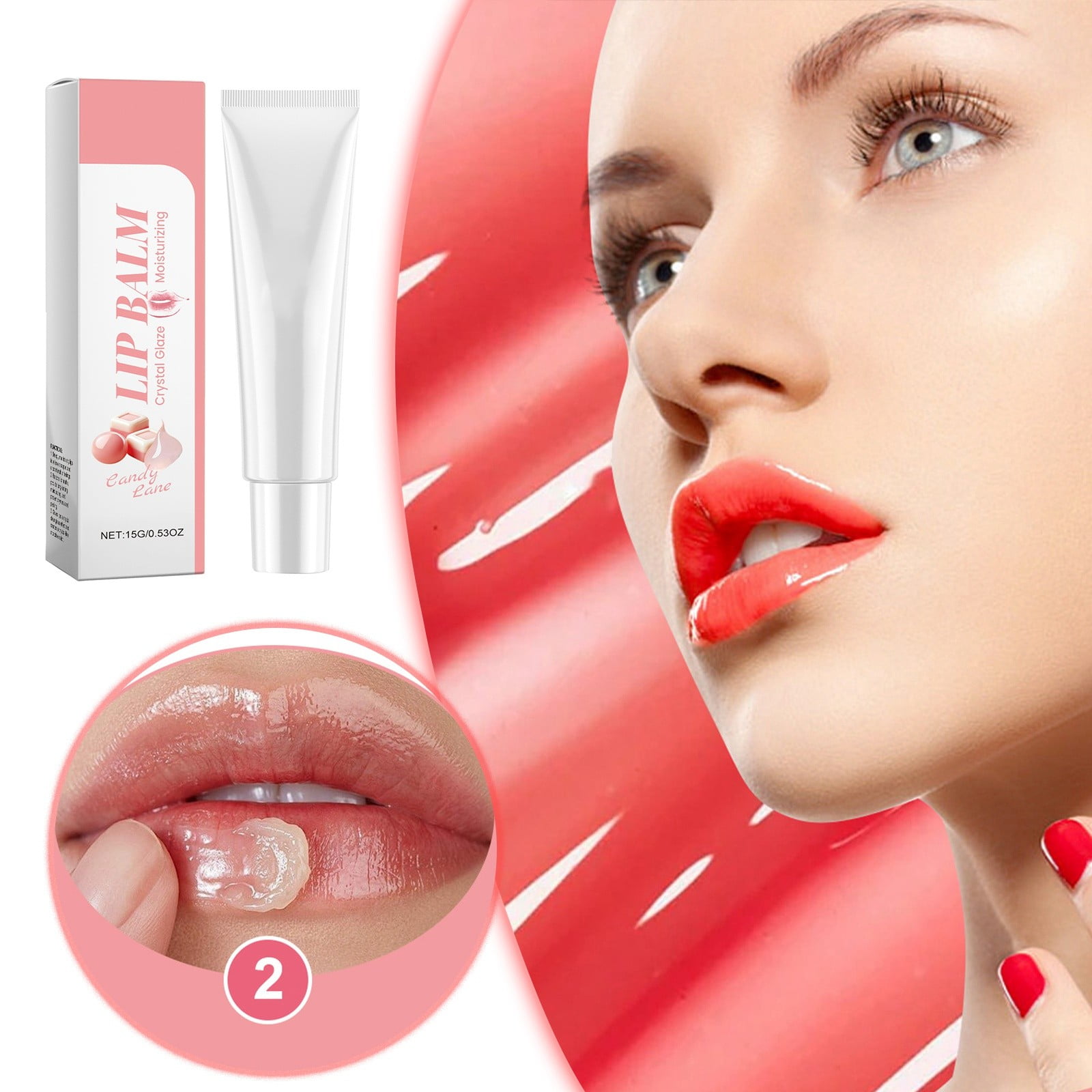 Liushuuuu Roll on Lip Gloss Wipes Teeth Pound Cake Lipstick Lip ...