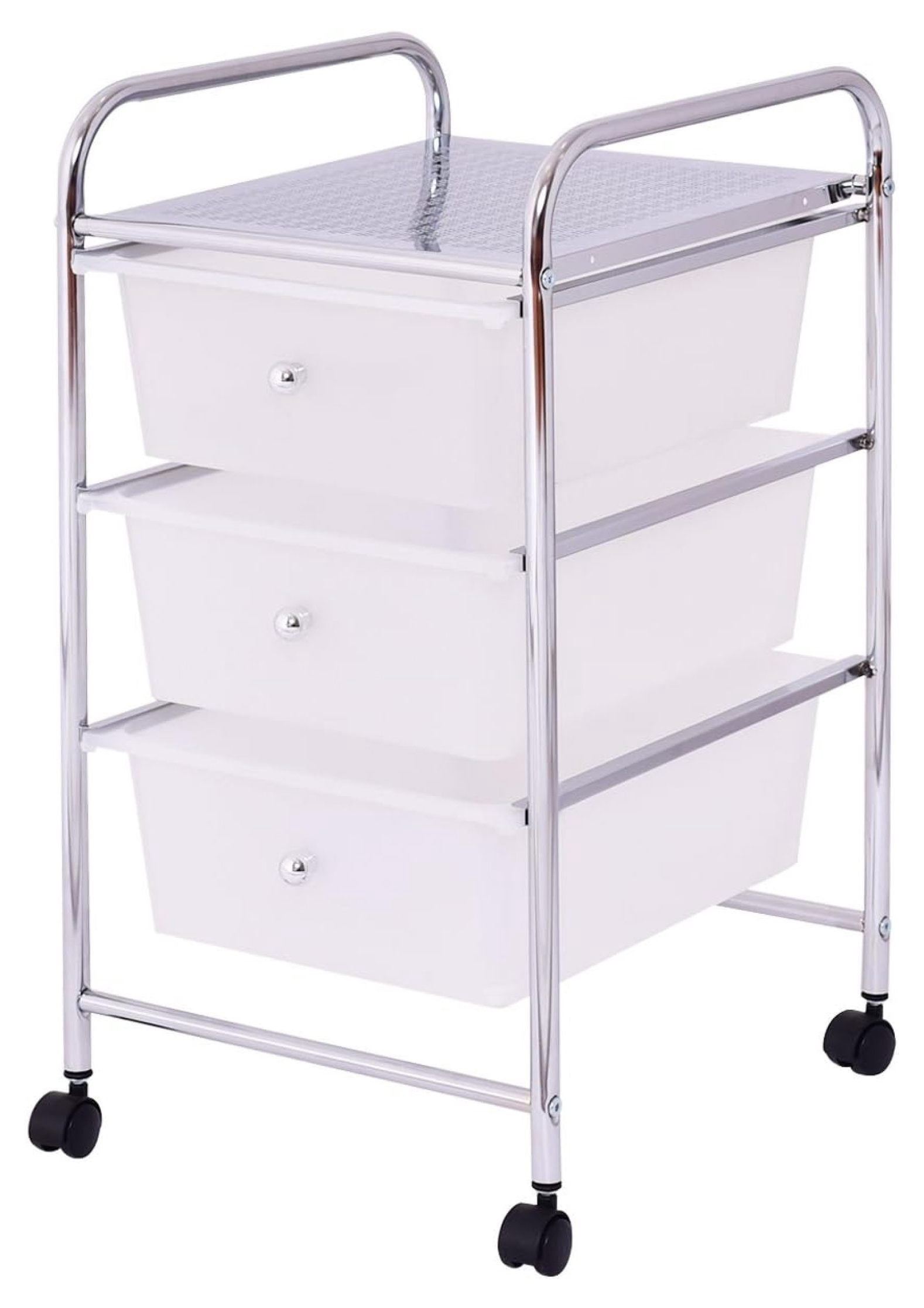 Liuyao 3-Drawer Storage Cart, Rolling Storage Drawer Organizer with ...