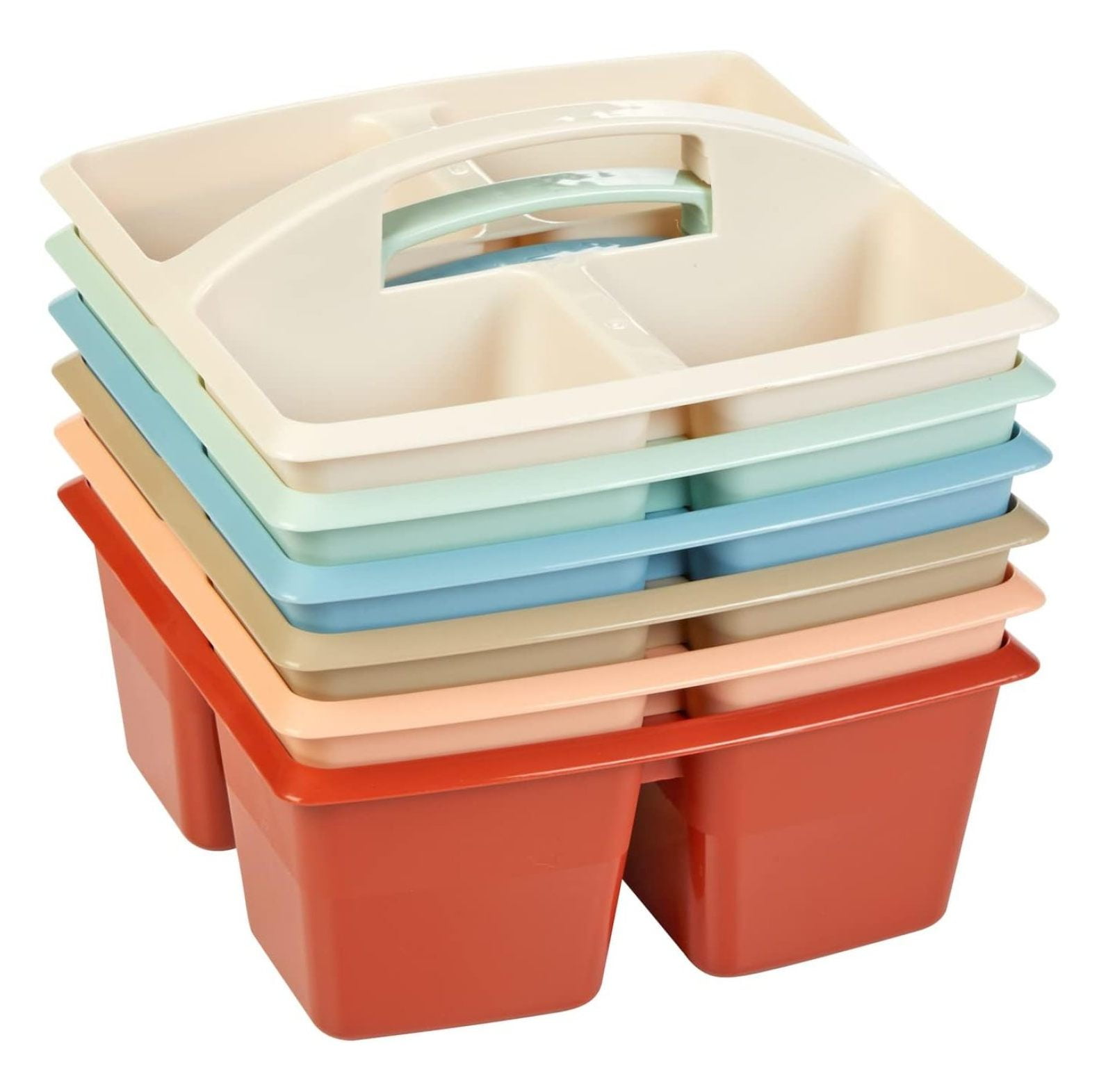 Liuyao 4-Compartment Caddies - Boho, 6 Pack - Classroom Organization ...