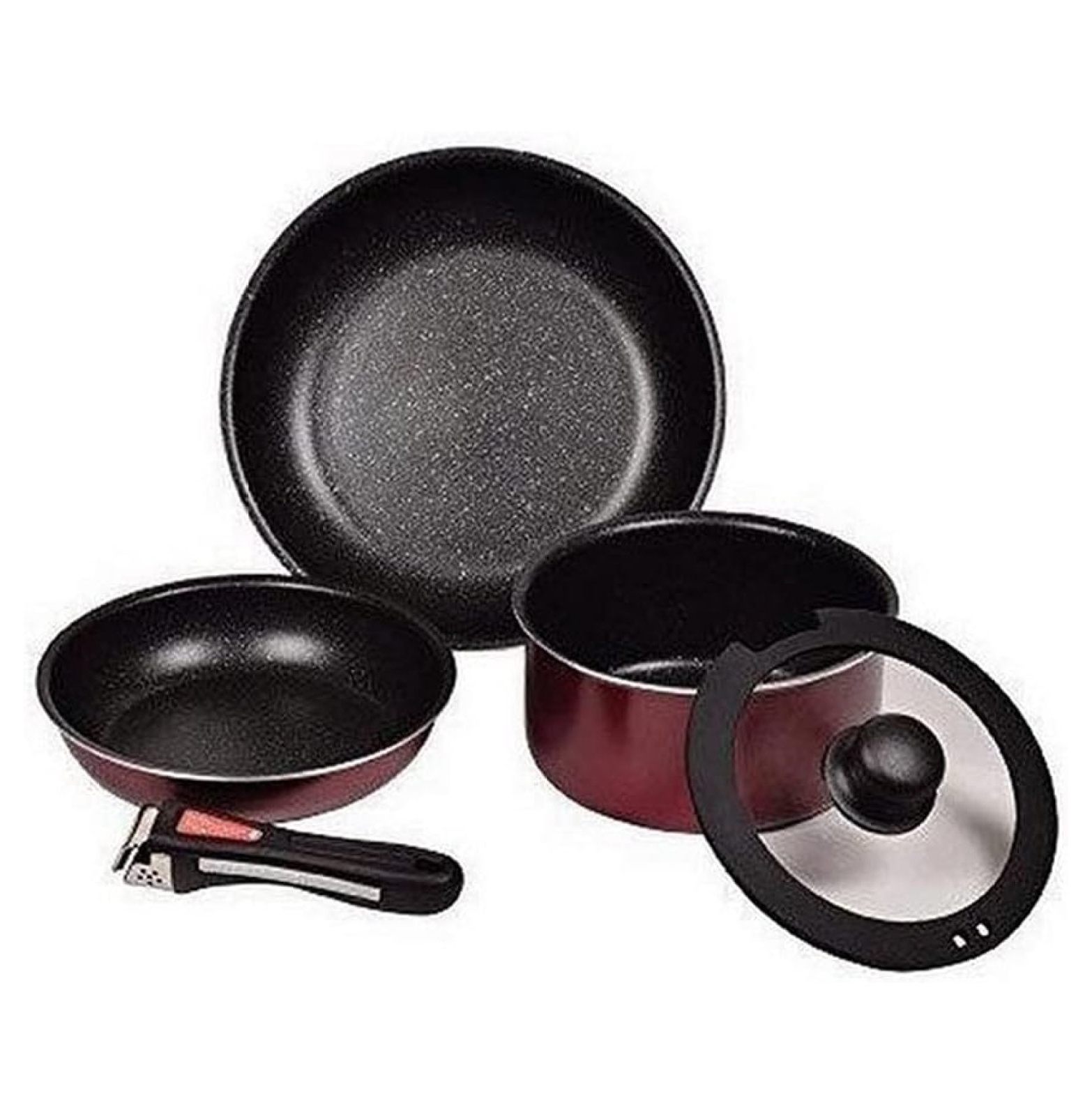 Liuyao 4740, Induction Cookware Set Stackable Cooking Pots and Pans Set ...