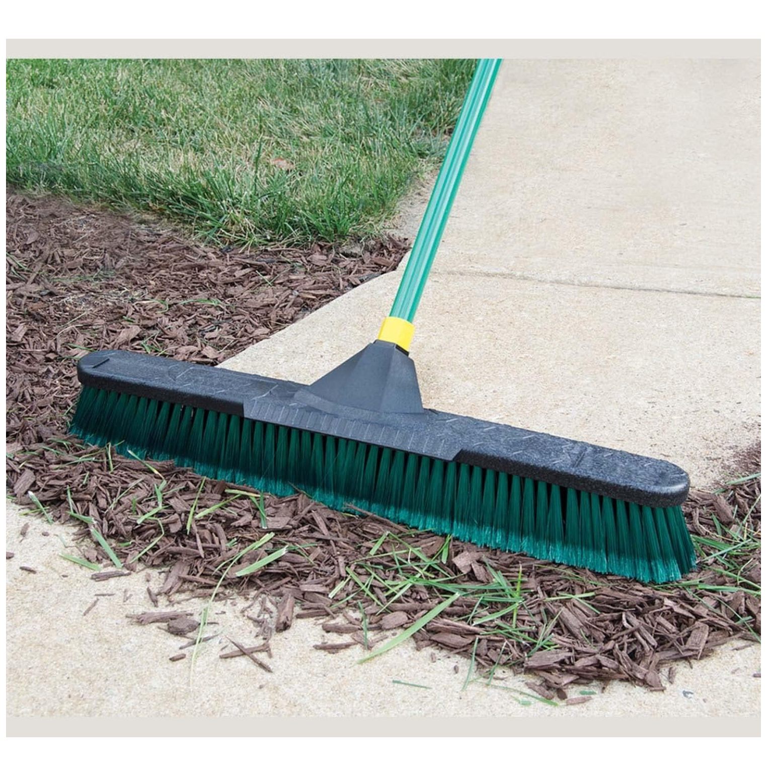 Liuyao Cleaning Bulldozer 24-Inch Push Broom, 60-Inch Steel Handle ...