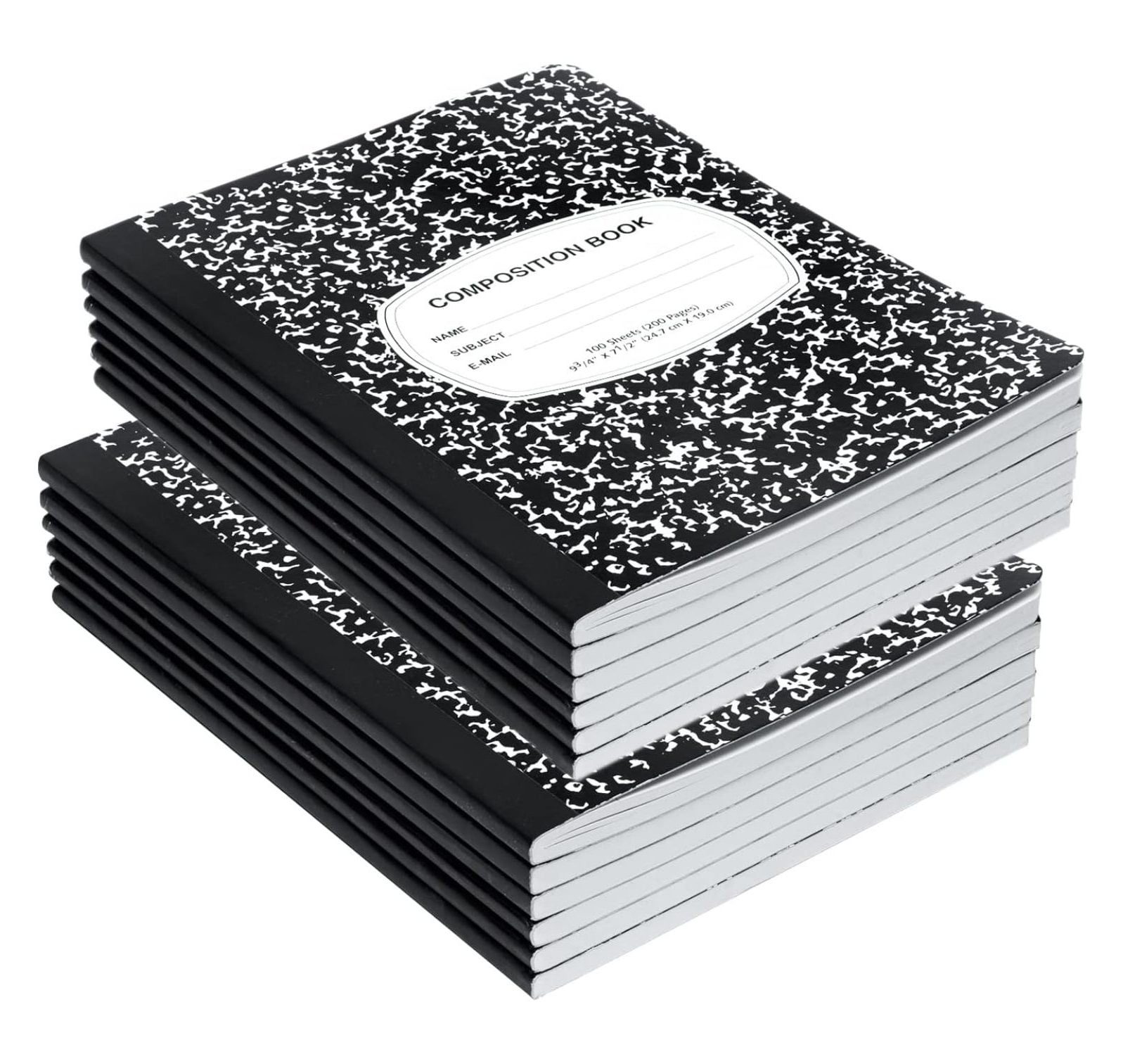 Liuyao College Ruled Composition book, 100 Sheet (200 pages), 12-Pack ...