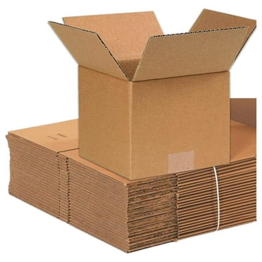 MEBRUDY 40 Pack 10x4x4 inches Brown Shipping Boxes Corrugated Cardboard ...