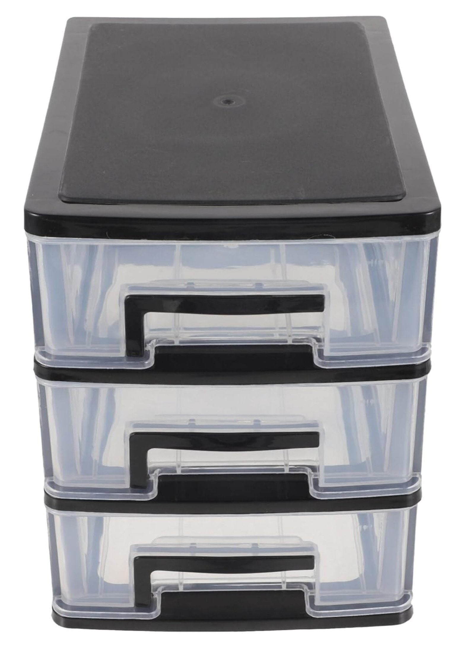 Liuyao Plastic Storage Bins with Drawers, Transparent Small Storage ...