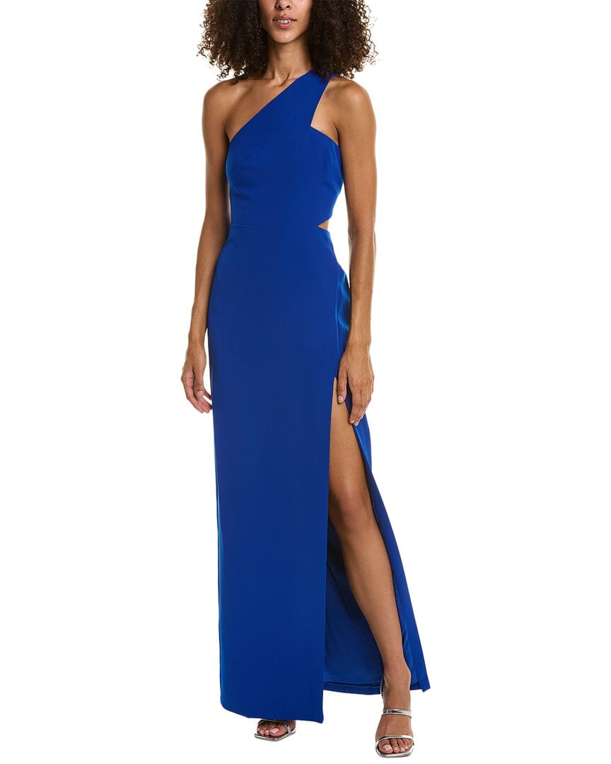 Liv Foster womens One-Shoulder Column Gown, 2, Blue - Walmart.com