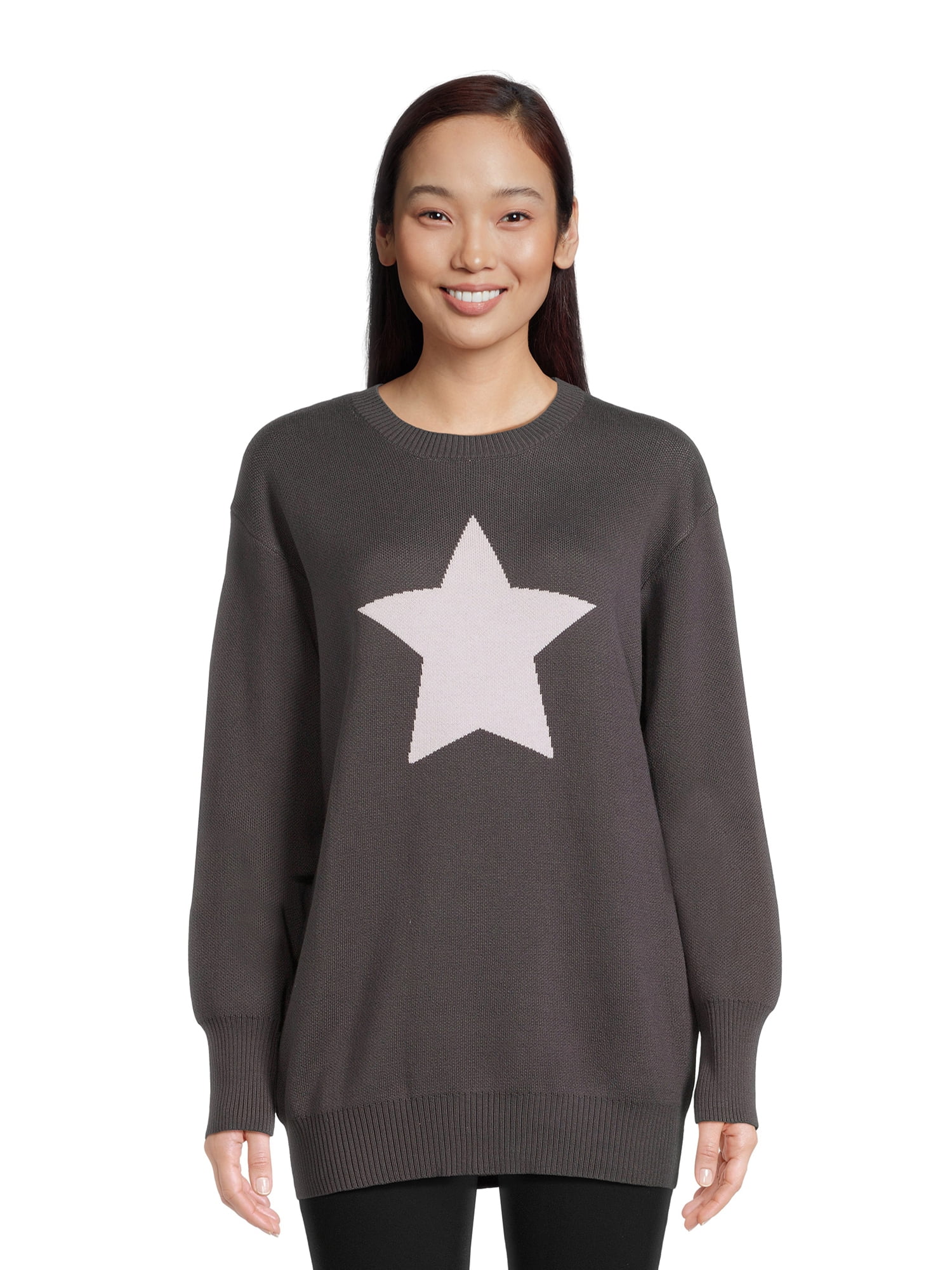 Liv & Lottie Women's Juniors Graphic Sweater - Walmart.com