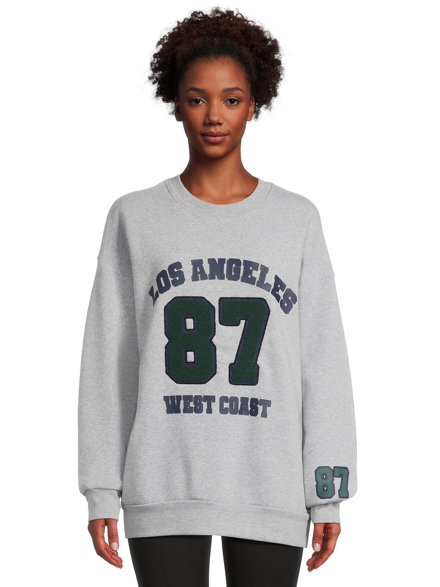 Liv & Lottie Women's Oversized Graphic Sweatshirt - Walmart.com
