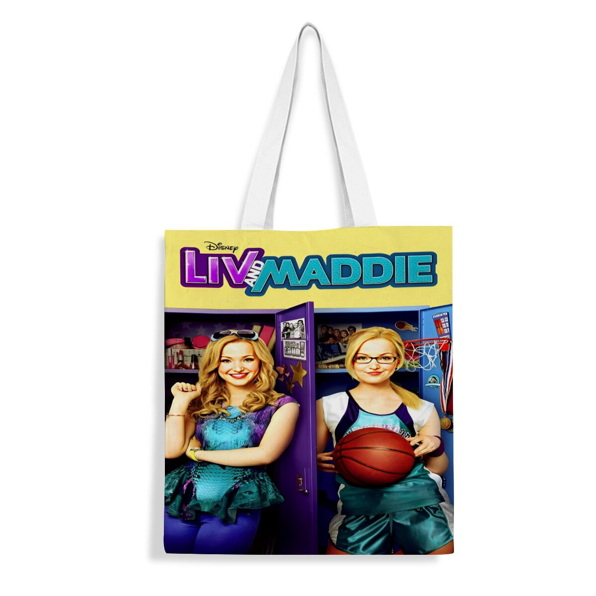 Liv and Maddie canvas Tote Bag for Women Aesthetic Cute Cat Shopping Grocery Reusable Bags with ...