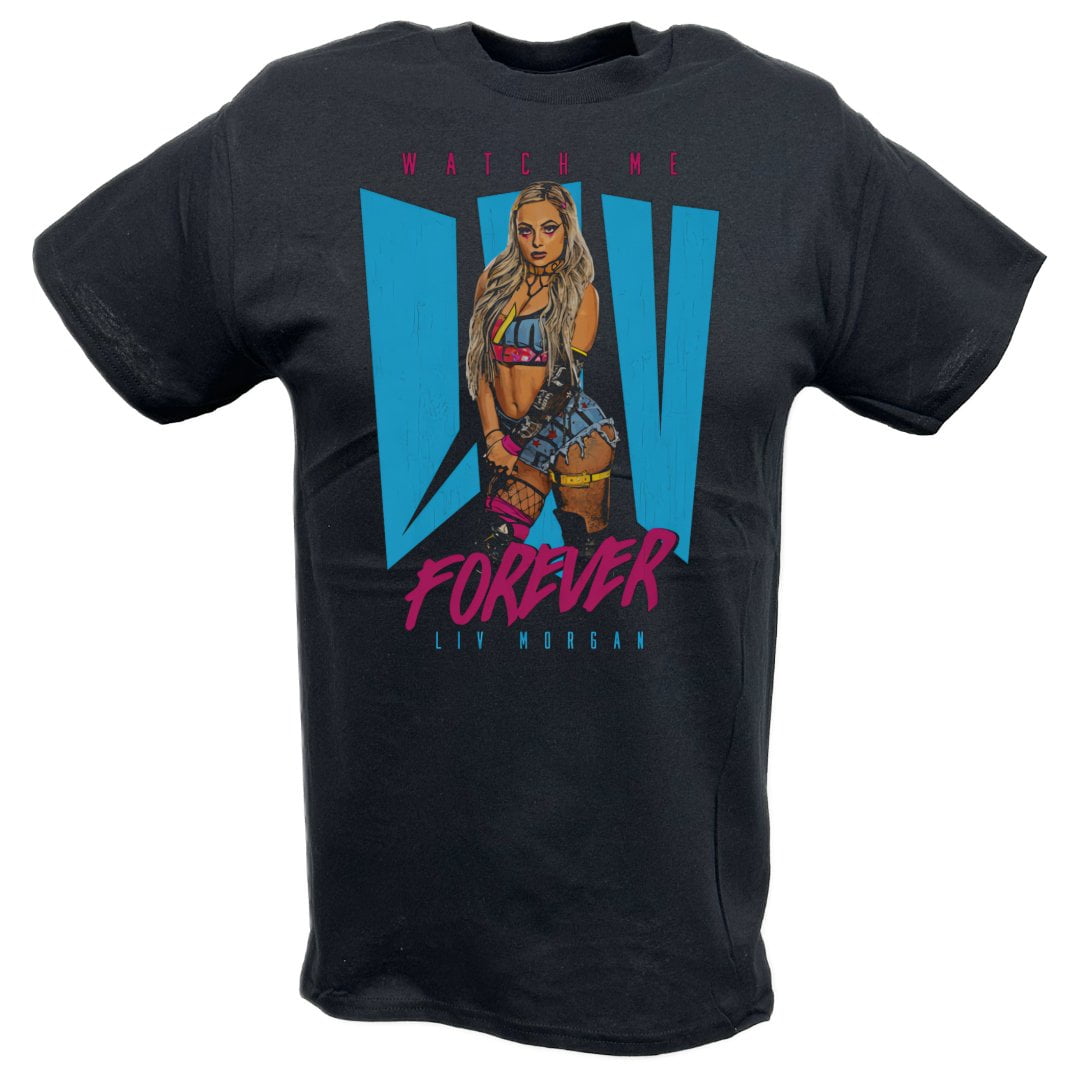 Liv Morgan Watch Me Liv Forever Black T-shirt - Walmart.com