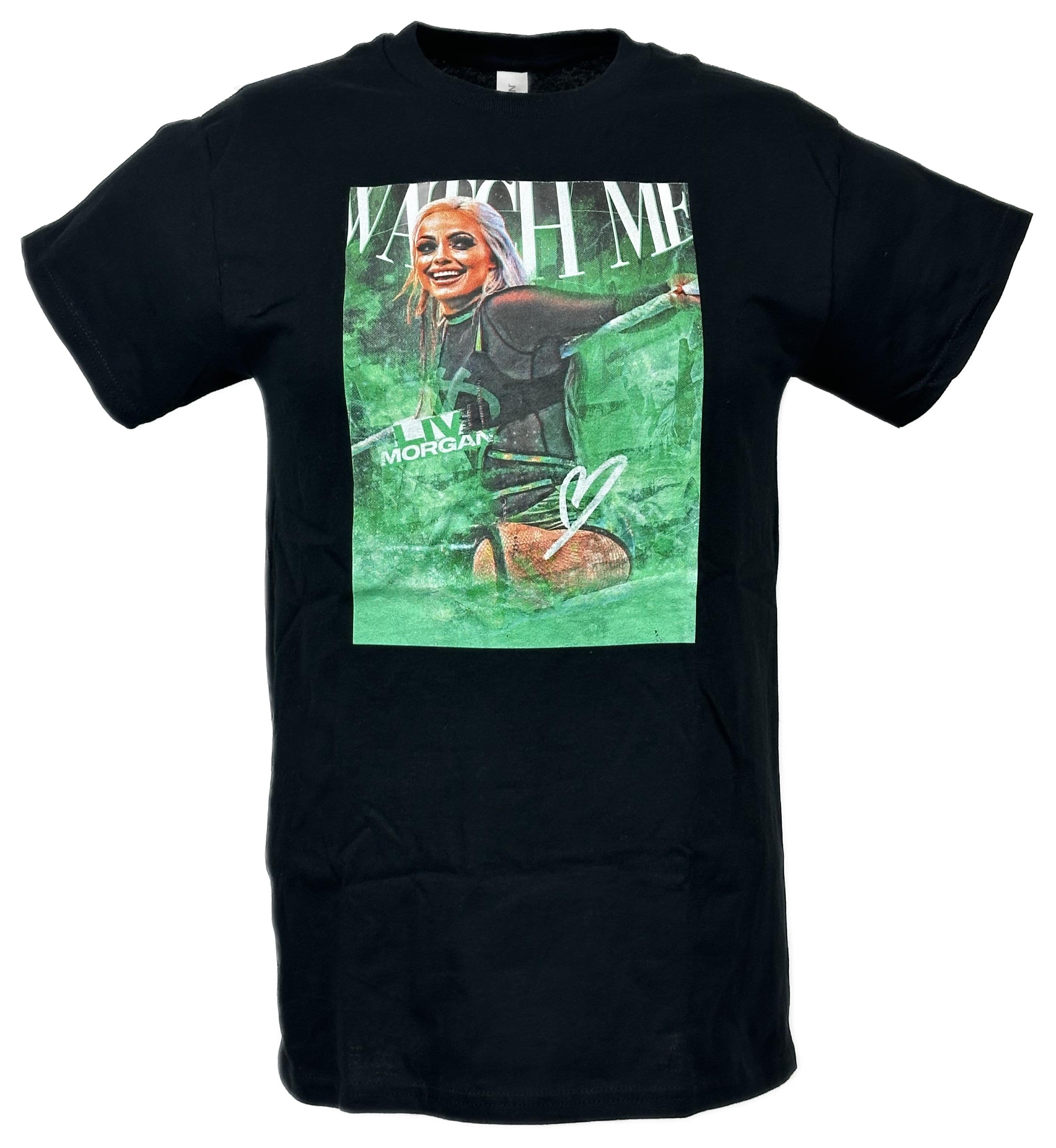 Liv Morgan Watch Me Poster Print Black T-shirt - Walmart.com