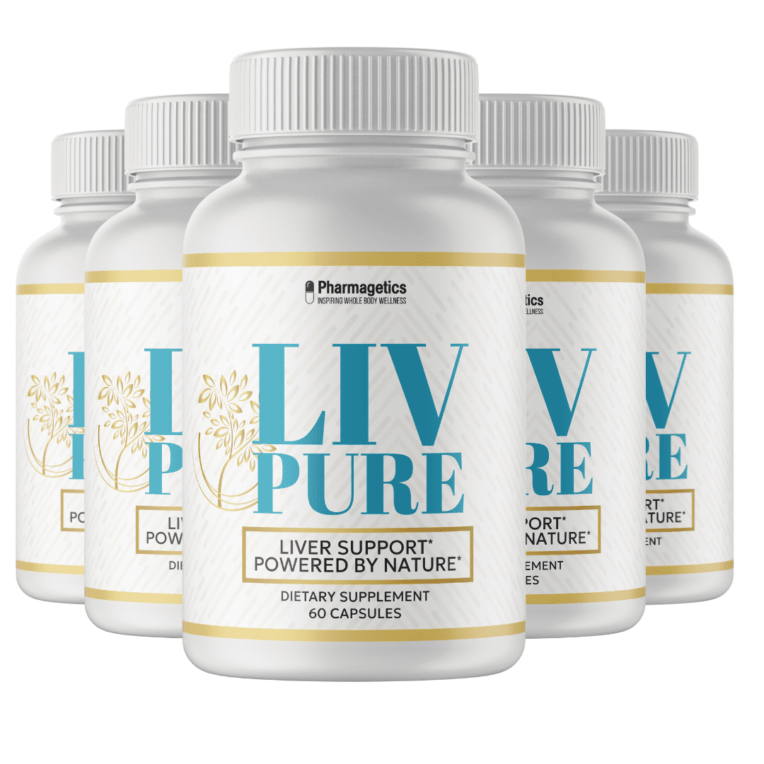 Liv Pure Capsules For Liver Detox Support LivPure - 5 Bottles 300 ...