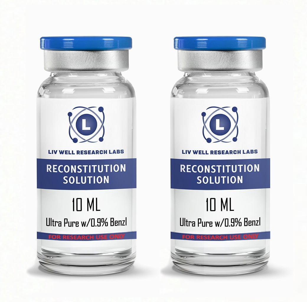 Liv Well Research Labs Laboratory Water Solution – 2 × 10mL Glass Vials ...