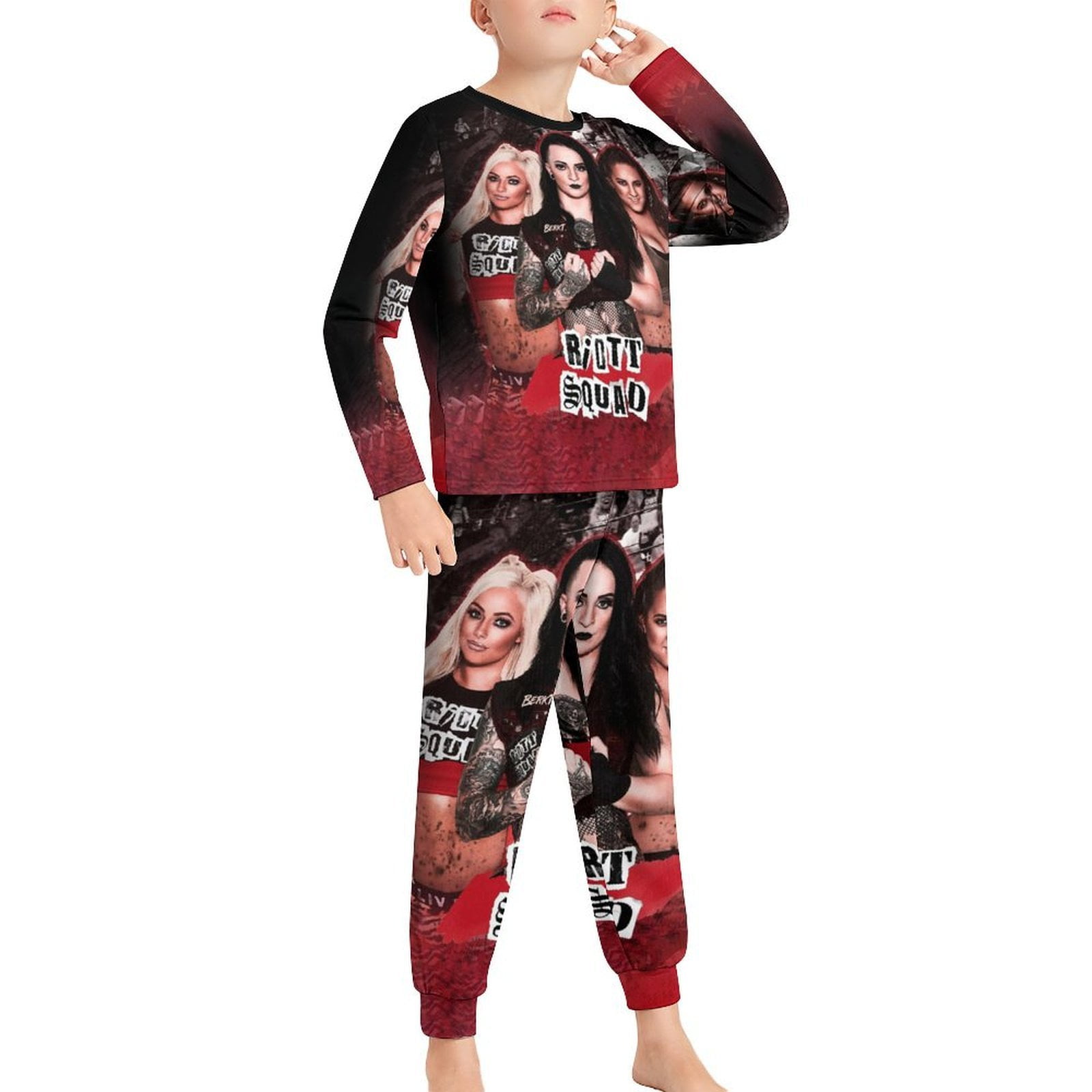 Liv Wres-Tler Mor-,ga Costumes T Shirt Set Crewneck Tee Shirt Pants Set ...