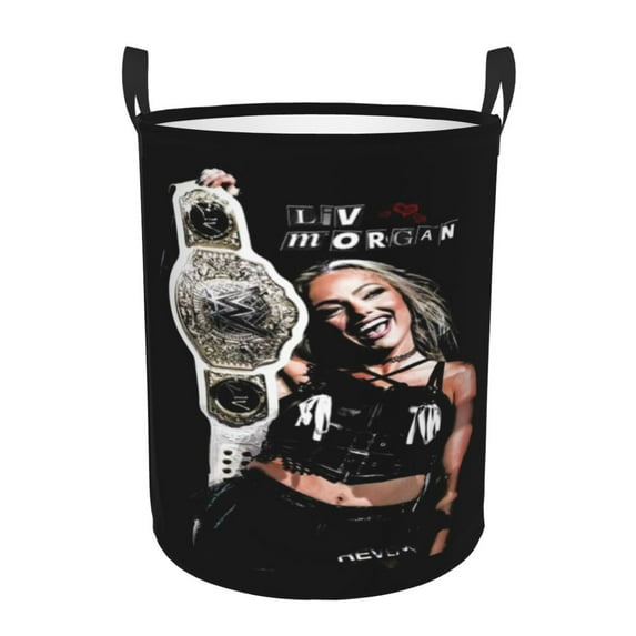 Liv Wres-Tler Mor-,ga Laundry Basket with Handle Waterproof Fabric ...