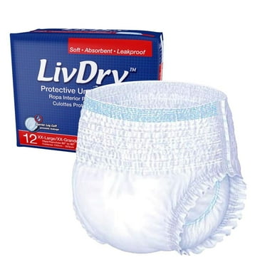 Attends Advanced Briefs, Unisex, Medium Size, Extra Absorbency, Dry ...