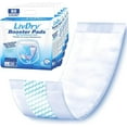 LivDry Unisex Incontinence Booster Pads | Extra Absorbent Passthrough ...