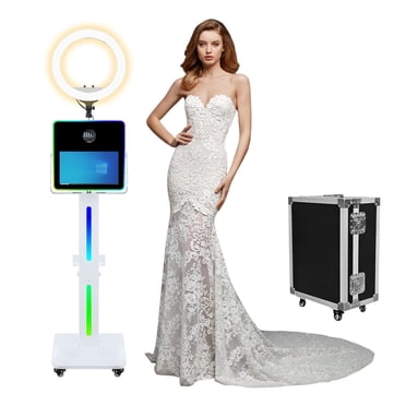 LivFiv Selfie Photobooth Machine 15.6in LCD Touch Screen with Ring ...